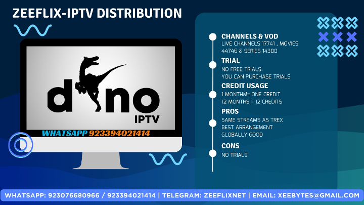 Dino Ott Iptv Dino Iptv Panel Dino Ott Subscription Best Iptv Provider 2024 Dinoiptv - Others ...